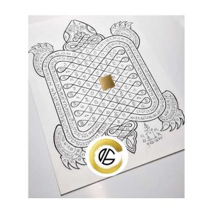 Sak Yant Turtle – Graphic Black Lotus